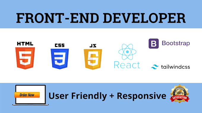 Do front end website using reactjs javascript html css bootstrap ...