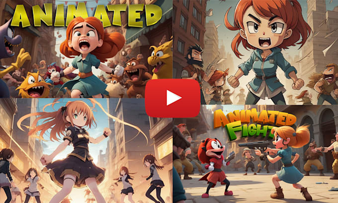 Draw epic design cartoon youtube thumbnail by Saddyfiverr | Fiverr