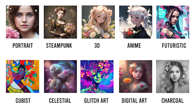 Give your ideas life by making art using ai by Onemonstr | Fiverr