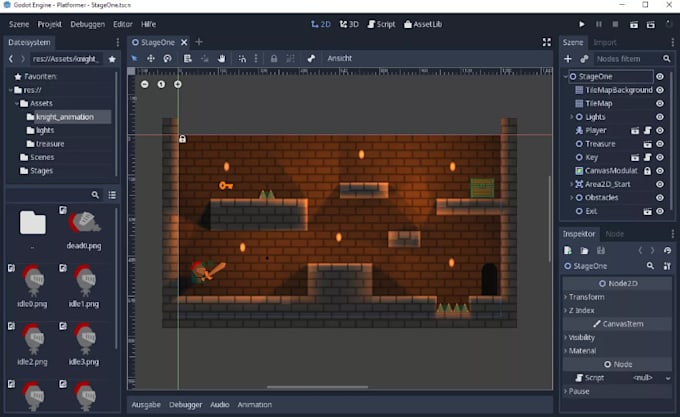 Create a professional 2d game using godot game engine, rpg maker, gamemaker by Gold_spring | Fiverr