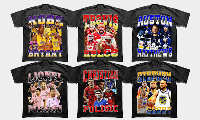 Do awesome 90s nba all sports bootleg t shirt design by Mukul267 | Fiverr