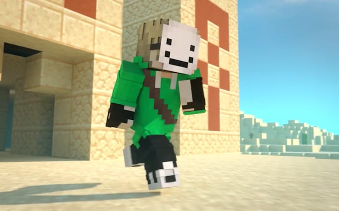 Create 3d minecraft animation and minecraft character minecraft ...