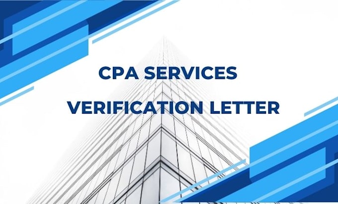 Get a cpa verification letter for financial document by Finance_kings ...
