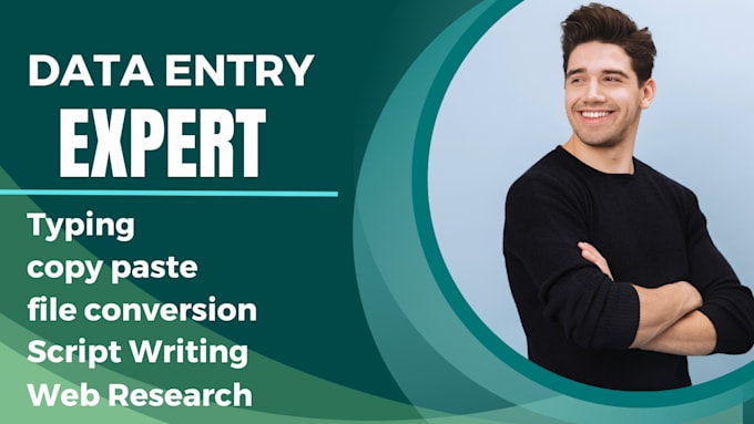 Be your expert in data entry, typing, script writing and file ...