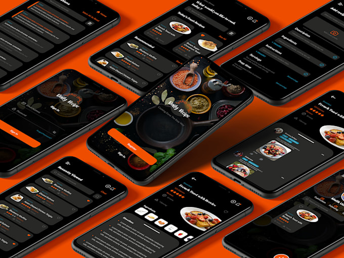 Design a mobile app ui ux design for your mobile app design by ...