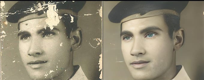 Restoration old photo repair old photos fix damaged photo by Design2024 ...