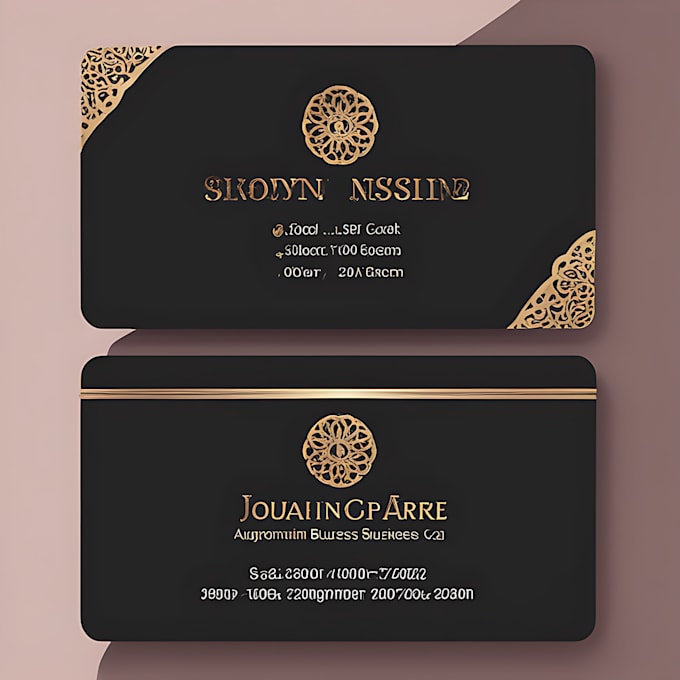 Create stylish visiting card for your business, unique business card by ...