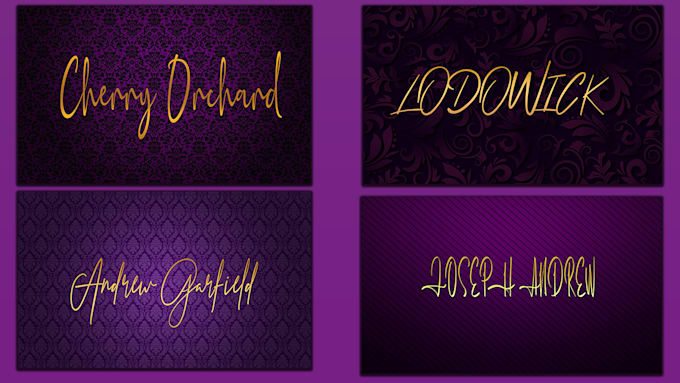 Design handwriting, scripted, signature, gold logo by A_ahsi | Fiverr