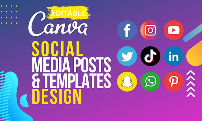 Design editable social media templates, instagram reels, fb post using ...