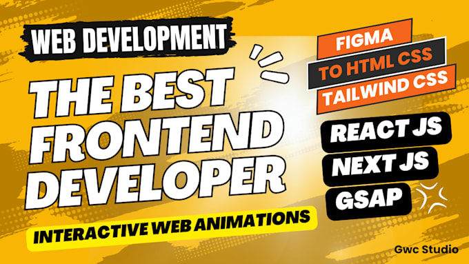Be full stack web developer software developer html react nodejs gsap by Gwcstudio | Fiverr