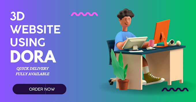 Design an attractive 3d website in dora, dora 3d designs and landing page by Taiwofaith | Fiverr