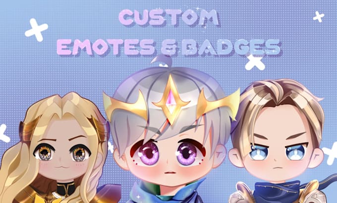 Design adorable custom chibi emotes by Pe_tra | Fiverr