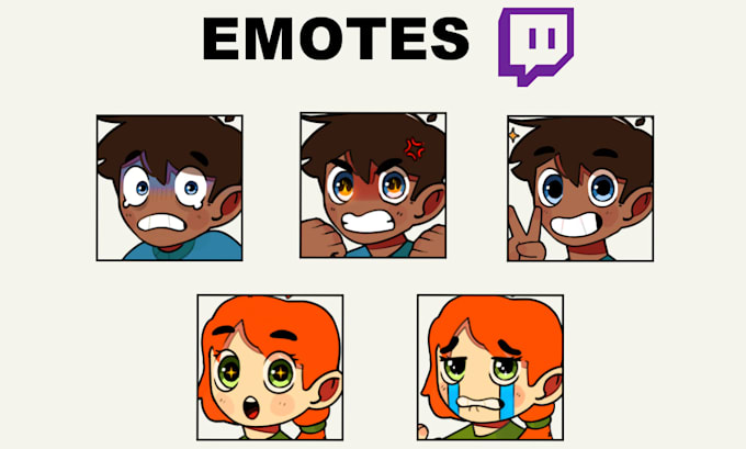 Create unique custom emotes for twitch and discord by Yokix8 | Fiverr