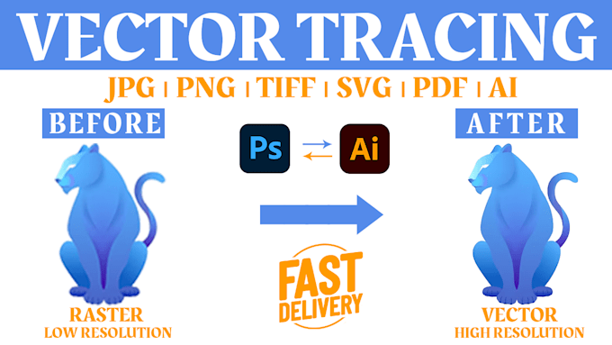 Professionally vector tracing, redraw, convert logo to vector by ...