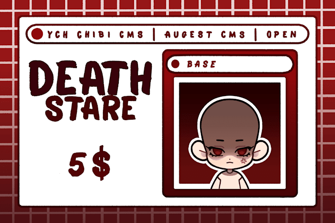 Draw death stare ych chibi for you by Sowarts22 | Fiverr