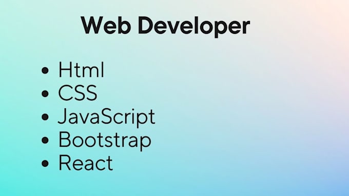 Be your frontend expert with css bootstrap js and react by Zainkiani33 | Fiverr