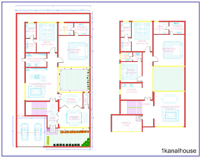 Make 2d autocad drawings by Umeriqbal1234 | Fiverr