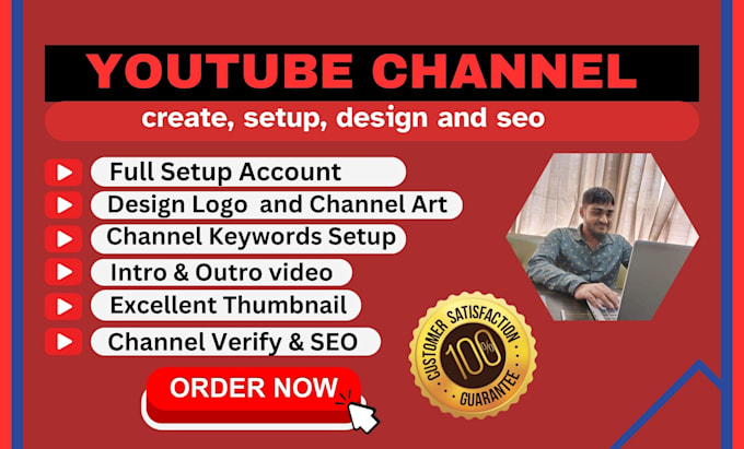 Create, all setup, design and seo youtube channel by Mdjihan123 | Fiverr