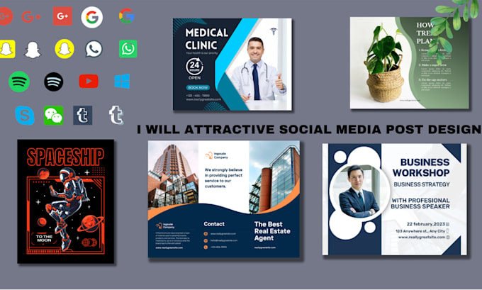 Create attractive social media posts design by Isham3mohammed | Fiverr