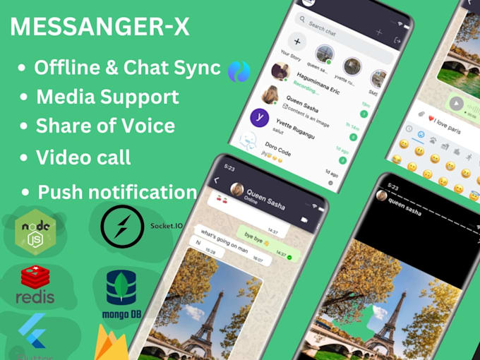 Create a professional flutter realtime chat app by Hagumimanaeric | Fiverr Create a professional flutter realtime chat app by Hagumimanaeric | Fiverr