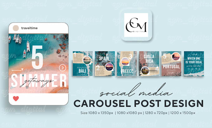 Design informative carousel posts for your social media page by Cgm ...