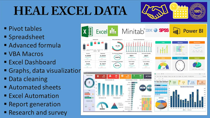 Transform your data with excel sheets dashboards and automation by Controlyourdata | Fiverr