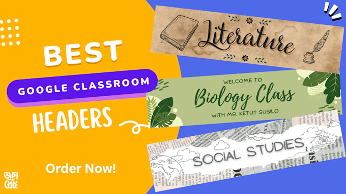 Design google classroom header by Sheikhmdjubaer | Fiverr