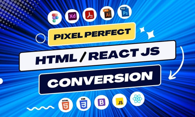 Convert Figma Xd Psd To Html Css Or React Website Using Bootstrap By Mdranahossai221 Fiverr