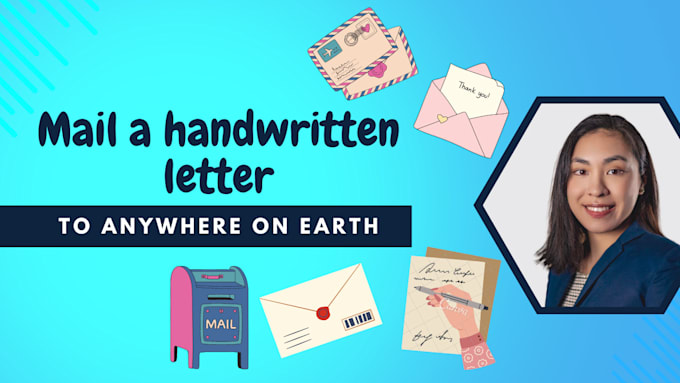 Mail you a handwritten letter to anywhere on earth by Maderon | Fiverr