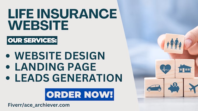 Design life insurance website, life insurance leads, insurance website ...