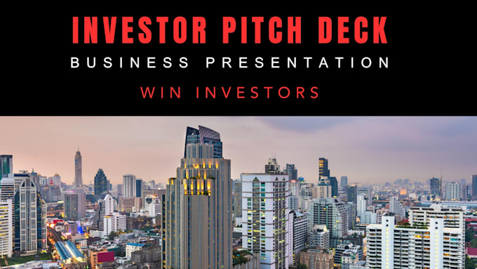 Design Winning Investor Pitch Deck And Ppt Presentation In 24 Hours By