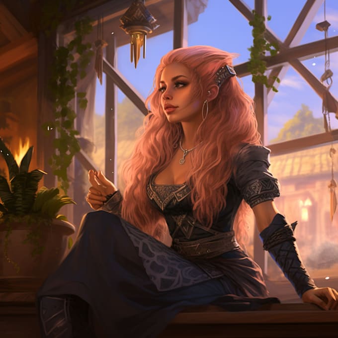 Draw a fantasy art, dnd character or dnd party by Mackenzie56t | Fiverr