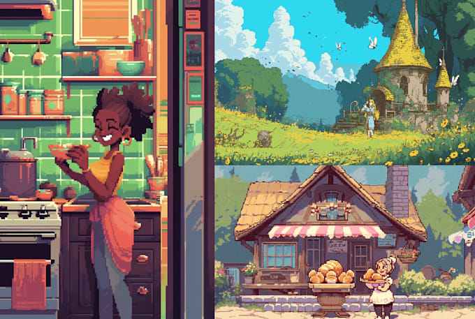 Create ai and photoshop pixel inspired art by Tulame9 | Fiverr