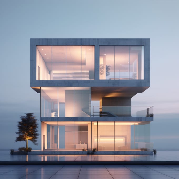 Ultra realistic rendering for buildings by Zixiang_zhao | Fiverr