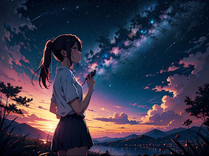 Design unique ai generated anime wallpaper for your screens by S_syam ...