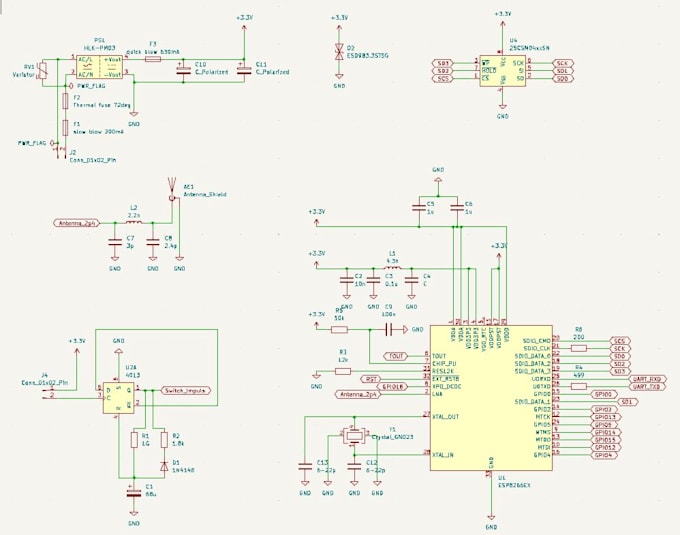 Do circuit, schematic, and pcb design with kicad and provide you the data by Alexxtronic | Fiverr