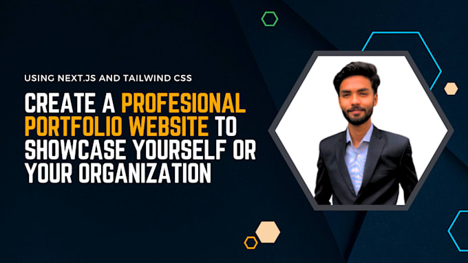 Make a professional portfolio website using nextjs and tailwindcss by ...