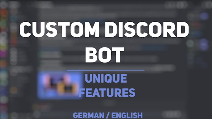 Create a discord bot for you by Honig_07 | Fiverr
