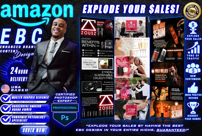 Design amazon ebc enhanced brand content a plus by Stevenmurphyx1 | Fiverr