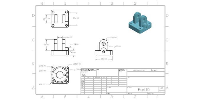 Create 2d engineering, technical and mechanical drawings by Nauman ...