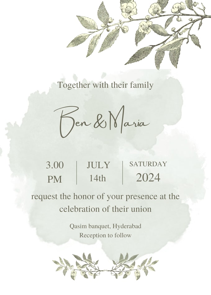 Design a short but romantic wedding invitation video by Mrdragon8000 ...