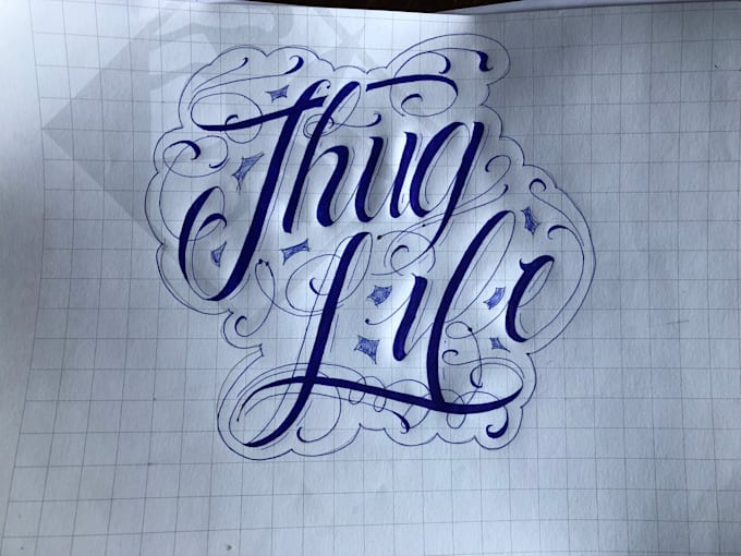 Make a hand lettering with your words by Lozio093 | Fiverr