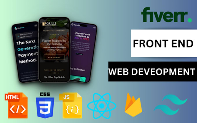 Be Your Frontend Web Developer Using Reactjs And Css By Mrassi144 Fiverr