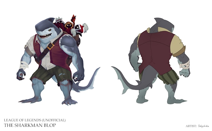 Paint character concept art and illustrations for you by Tokyshika | Fiverr