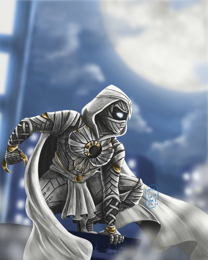 Draw a digital illustration based on your request in high resolution by ...