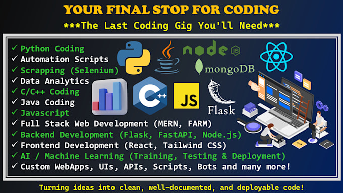 Develop python cpp java nodejs web apps and data analytics solutions by Shahzeb_1khan | Fiverr