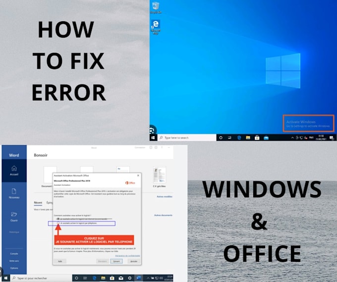 Do to fix all error windows pro and office pro plus by Mednh9 | Fiverr