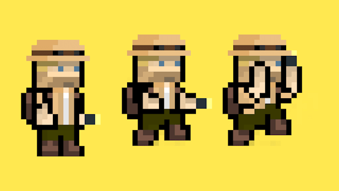 Indiana Jones Pixel Art Pin Af Hans Georg Gli På Video Games Pixel
