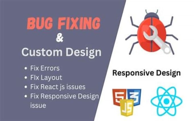 Do Bugfix In Html Css Javascript React For You By Tinashah11 Fiverr