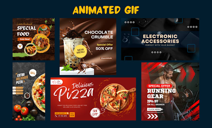 Create an amazing animated gif banner or an ad by M_zayan0900 | Fiverr